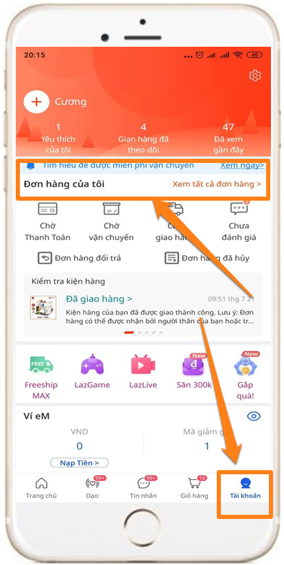 LEX VN Tracking - Cách kiểm tra đơn hàng Lazada Express