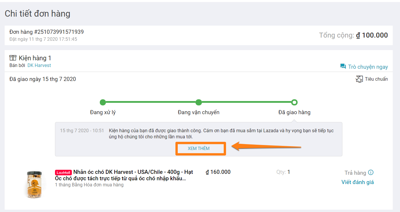 LEX VN Tracking - Cách kiểm tra đơn hàng Lazada Express